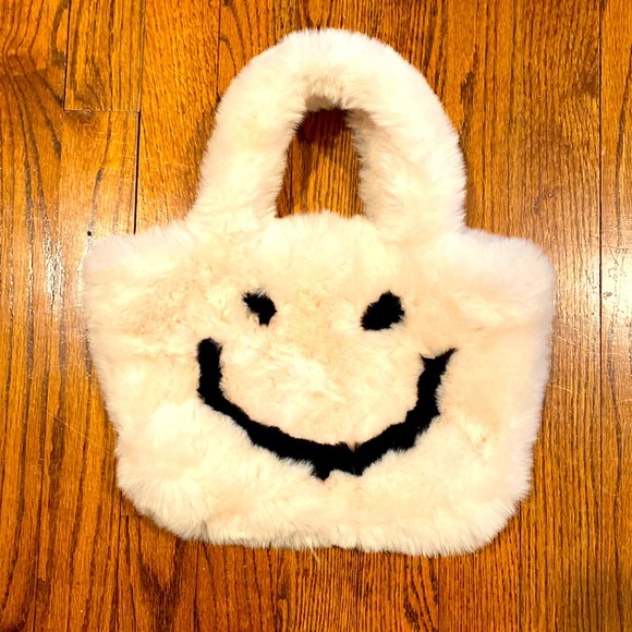 Other | Fuzzy Happy Face Purse No Brand Never Used | Poshmark